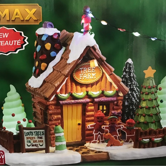 Lemax | Holiday | Lemax Village Collection Lous Tree Farm Lighted ...